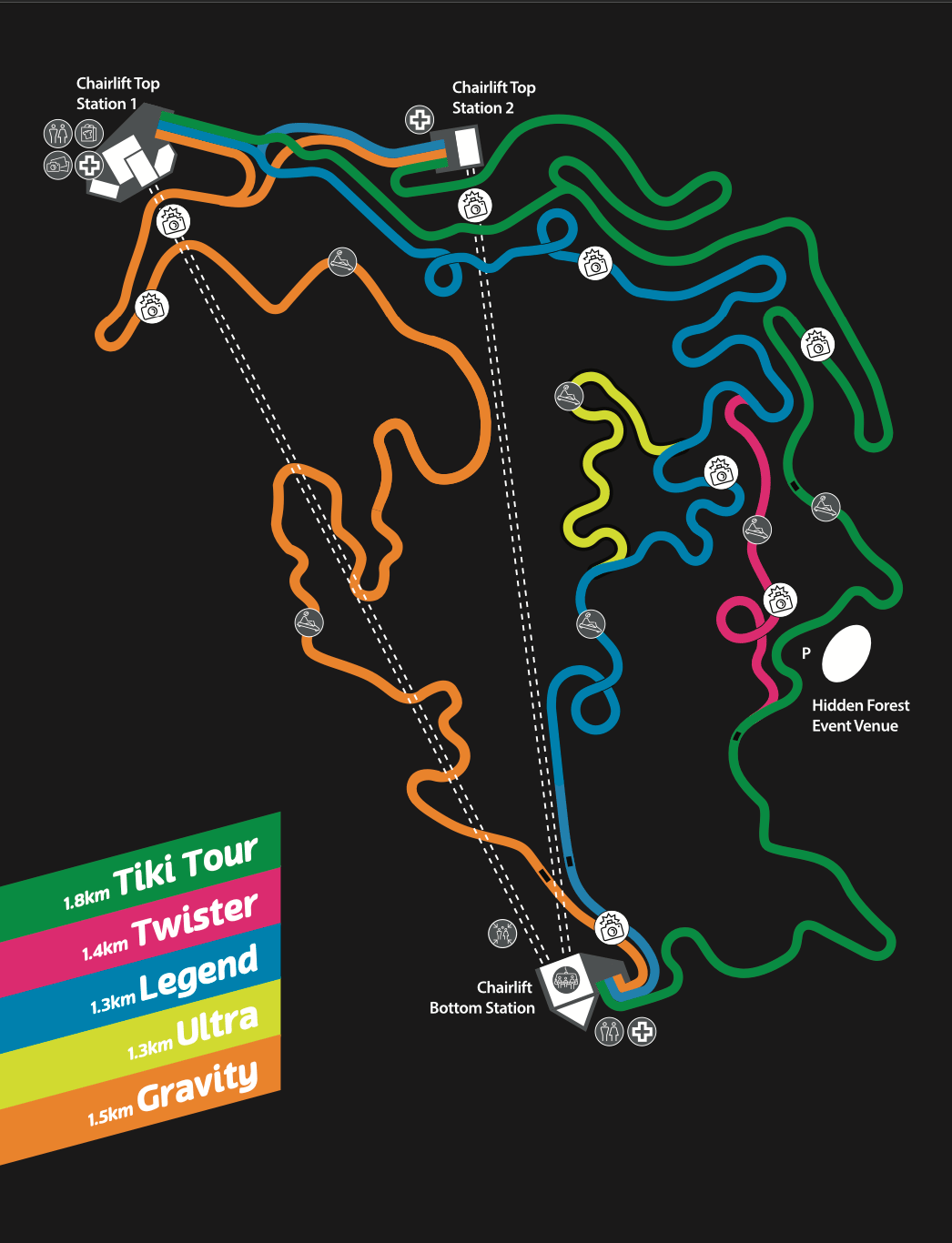 Skyline Rotorua Map | Park Layout, MTB Trails & Attractions